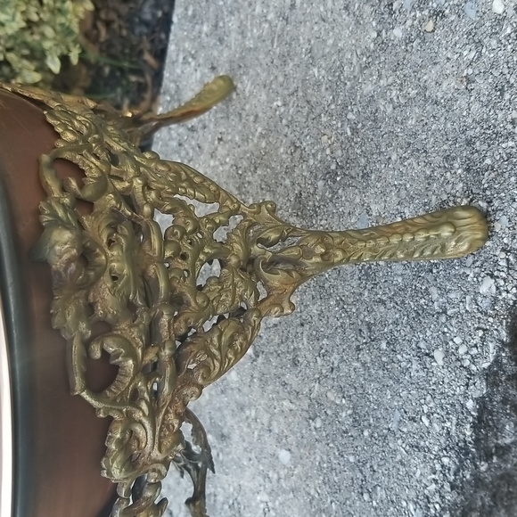 Hand Crafted | Kitchen | Antique Chafing Dish Copper Pan With Lid Cast ...